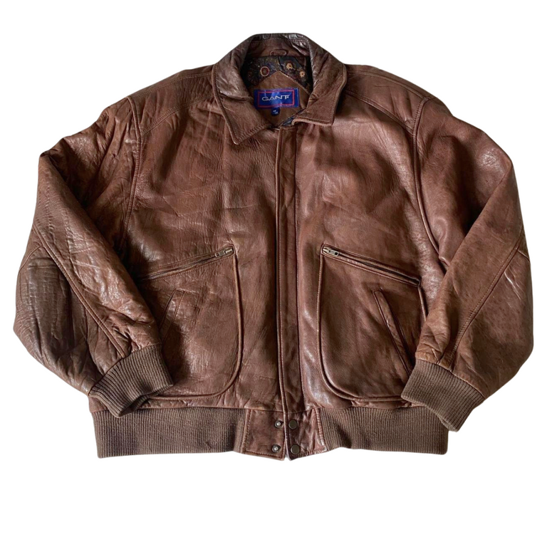 GANT Leather Bomber – AntsCurated
